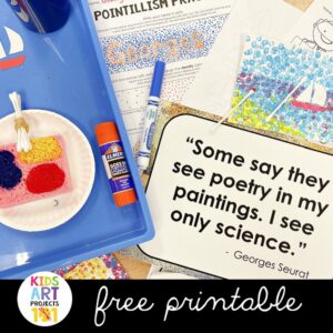 Georges Seurat Pointillism Teaching Resources and Lesson Plans - Kids ...