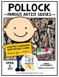 Jackson Pollock Art Project and Elementary Art Lessons - Kids Art ...