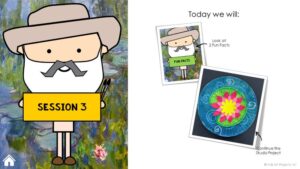 Claude Monet Art Project and Elementary Art Lessons - Kids Art Projects 101
