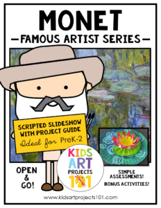 Claude Monet Art Project and Elementary Art Lessons - Kids Art Projects 101