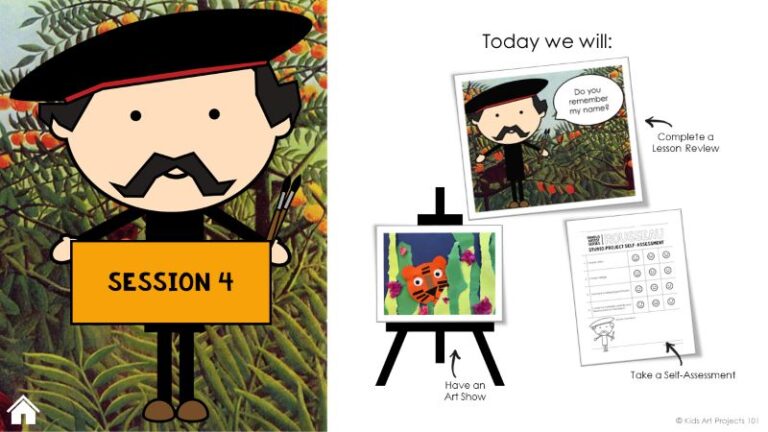 Henri Rousseau Art Project and Elementary Art Lessons - Kids Art ...