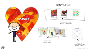 Jim Dine Hearts Art Project and Elementary Art Lessons - Kids Art ...