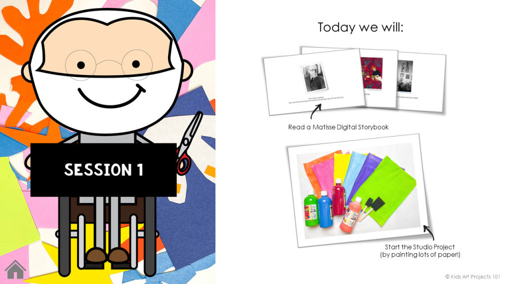 Henri Matisse Abstract Art Project and Elementary Art Lessons - Kids ...