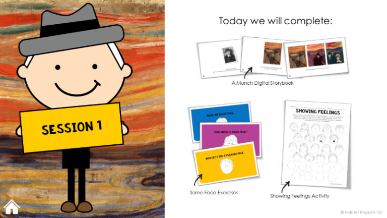 Edvard Munch The Scream Art Project and Elementary Art Lessons - Kids ...