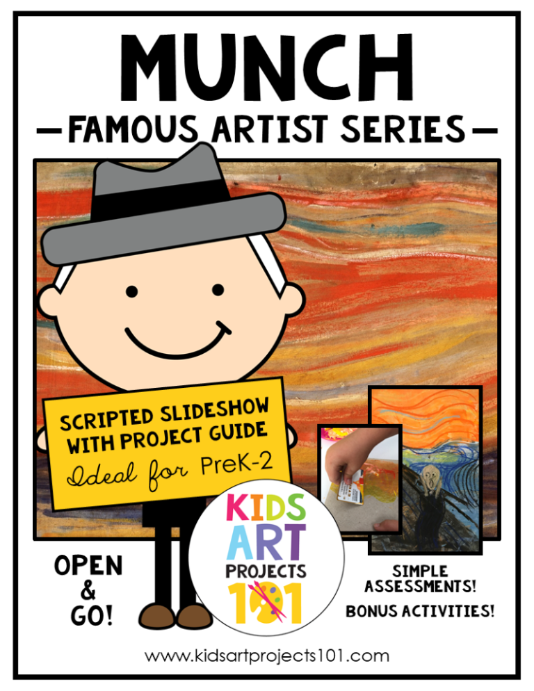 Edvard Munch The Scream Art Project and Elementary Art Lessons - Kids ...